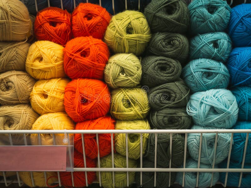 Two Threads Knitting Fabric Stock Image - Image of craft, rolled: 35187901