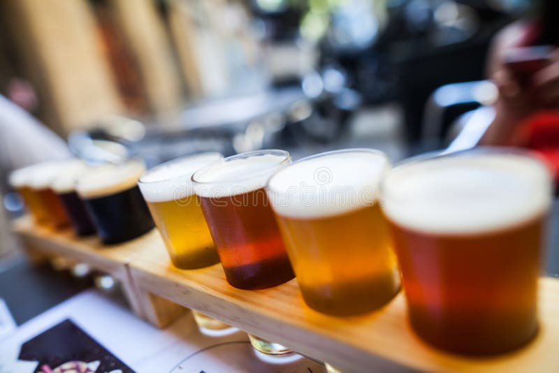 Selection of beers stock image. Image of hops, amber - 131644841