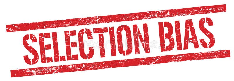 SELECTION BIAS Text on Red Grungy Rectangle Stamp Stock Illustration ...