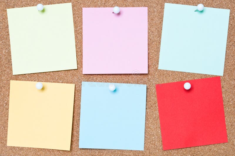 Colourful Adhesive Notes stock image. Image of square - 29875083