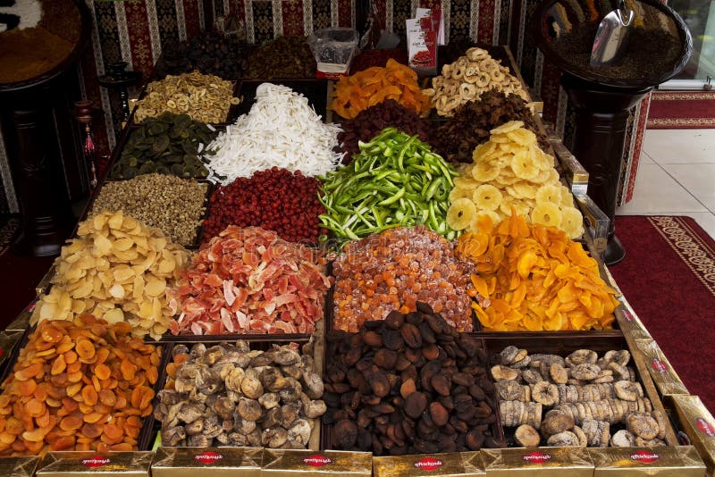 Dried Fruits in a Market in Side Turkey Stock Photo - Image of ...