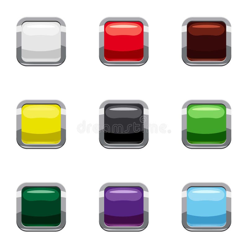 Selection Buttons between No and Yes . Set of Modern Color and Style ...