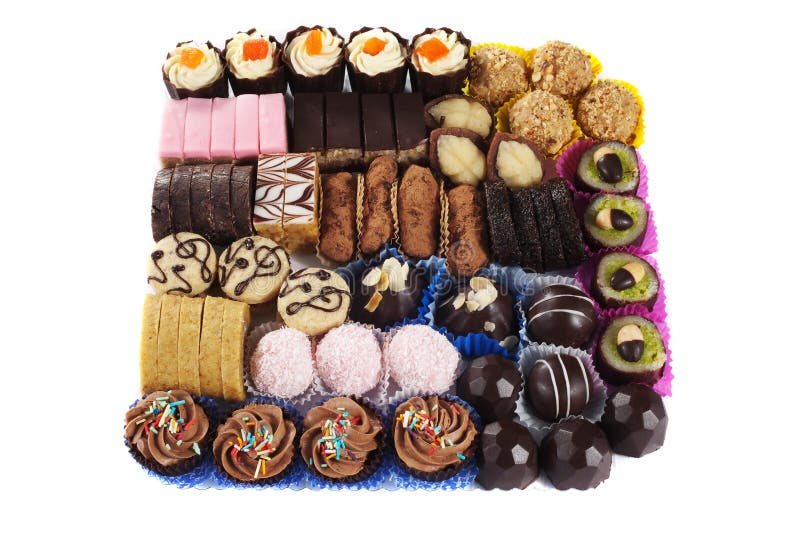 Selection of cakes stock photo. Image of marzipan, crust - 12263976