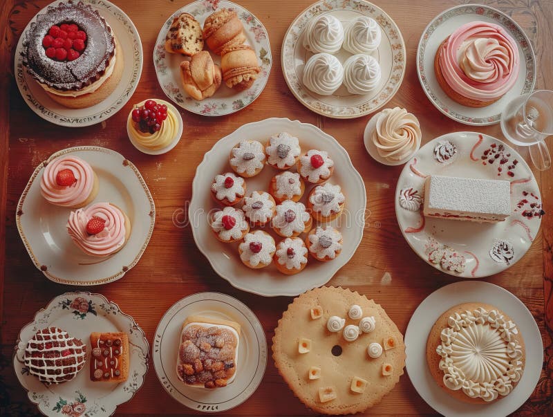 Selection of Cakes, Selection of Cakes Stock Photo - Image of treat ...