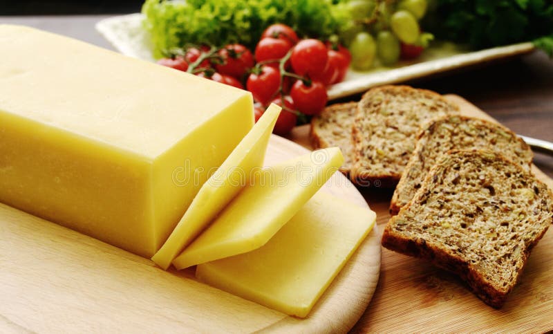 Selection of Cheese - Organic Dairy Products. Stock Photo - Image of ...