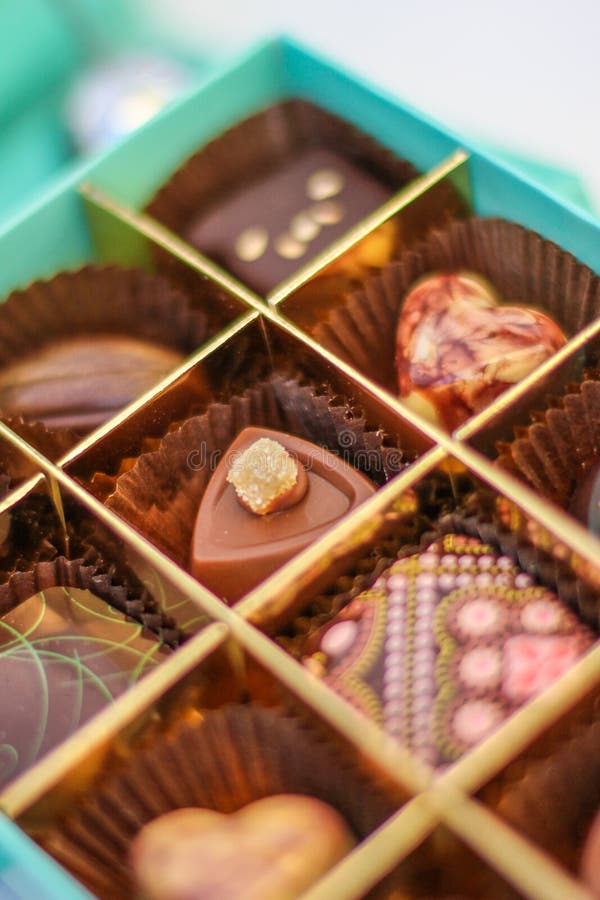 Selection of chocolates stock photo. Image of colorful - 83843840