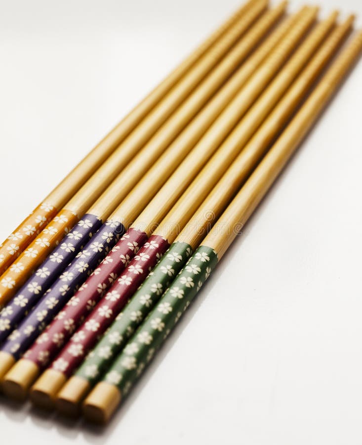 A Selection of Colorful Chinese Chop Sticks Stock Photo - Image of ...