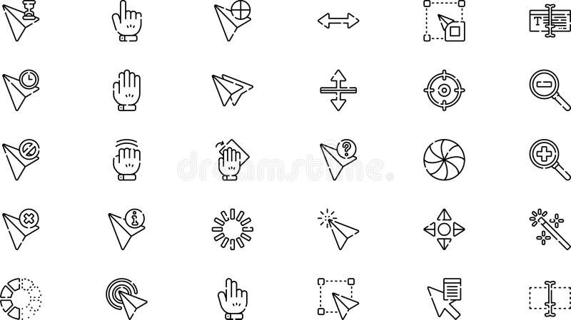 Selection and Cursors Icons High-Quality Vector Icons Collection with ...