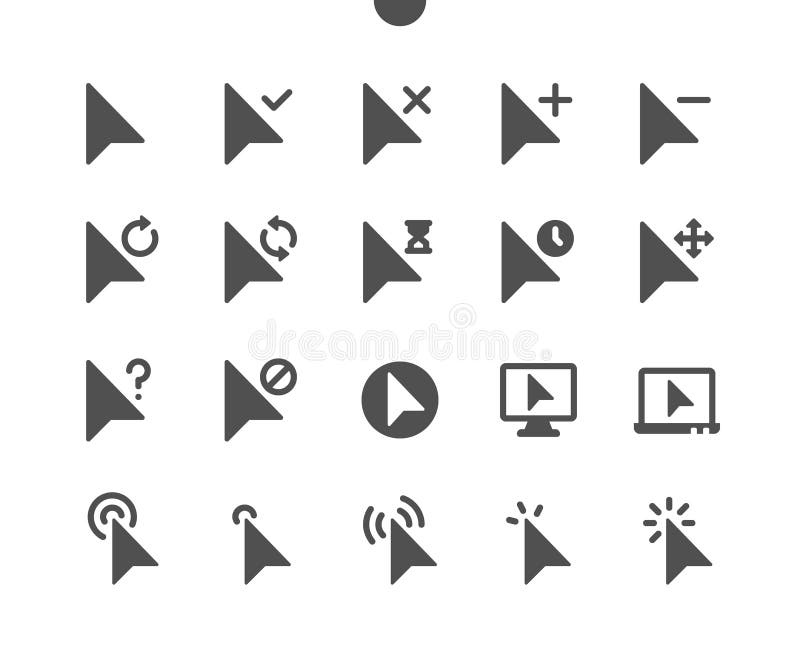 Selection & Cursors V2 UI Pixel Perfect Well-crafted Vector Solid Icons ...