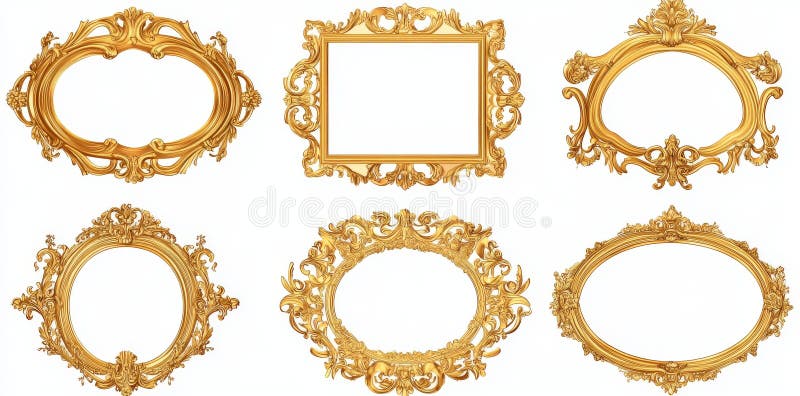 A Selection of Decorative Antique Frames and Borders, Comprising ...