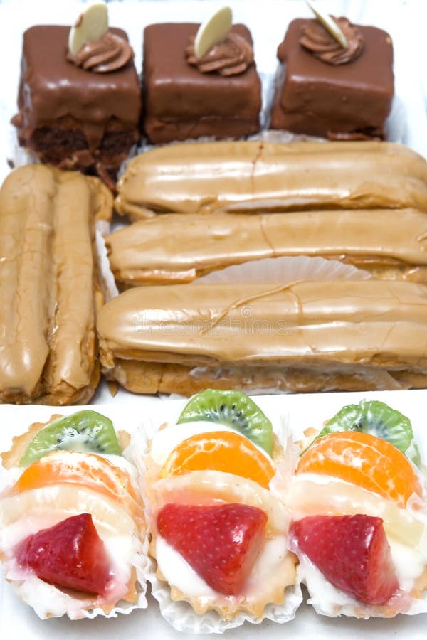 Selection of Delicious Cakes Stock Image - Image of anniversary, brown ...