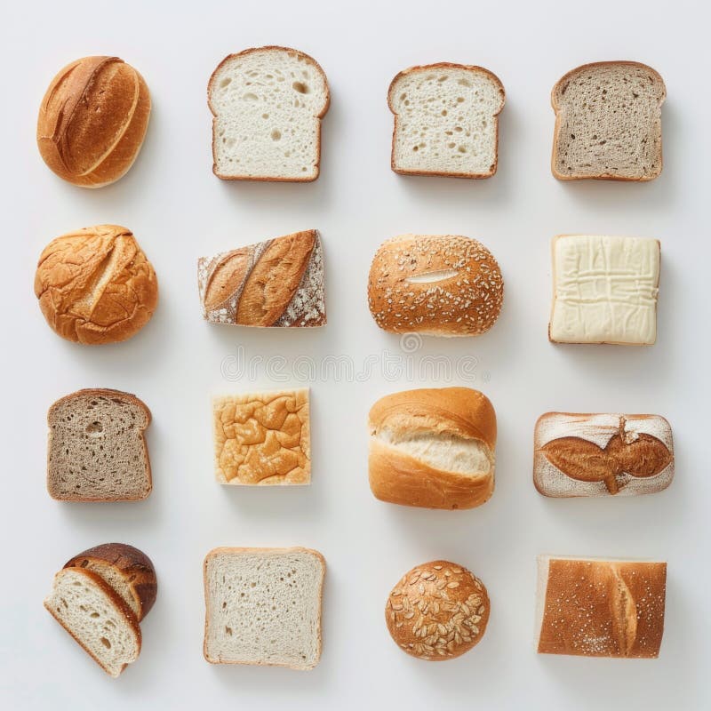 Selection Different Breads Arranged Table Stock Photos - Free & Royalty ...