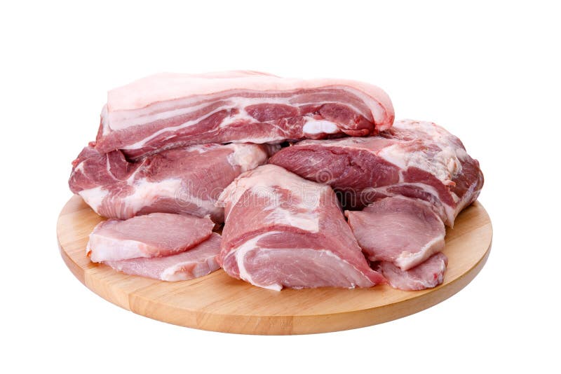 Selection of Different Cuts of Fresh Meat Stock Photo - Image of ...