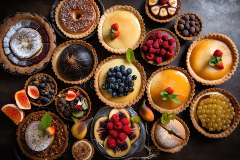 Selection of Different Fruit Pies and Tarts, Each One Unique in Its Own ...
