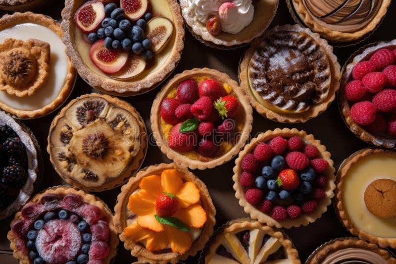 Selection of Different Fruit Pies and Tarts, Each One Unique in Its Own ...