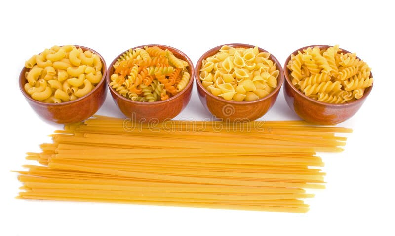 Misc raw pasta stock image. Image of fusilli, spaghetti - 18347495