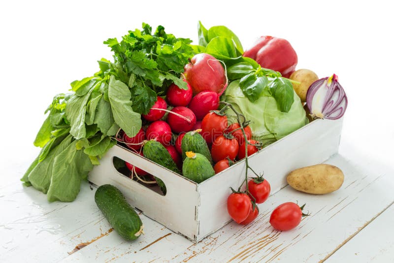 Selection of Fresh Vegetables from Farmers Market Stock Image - Image ...