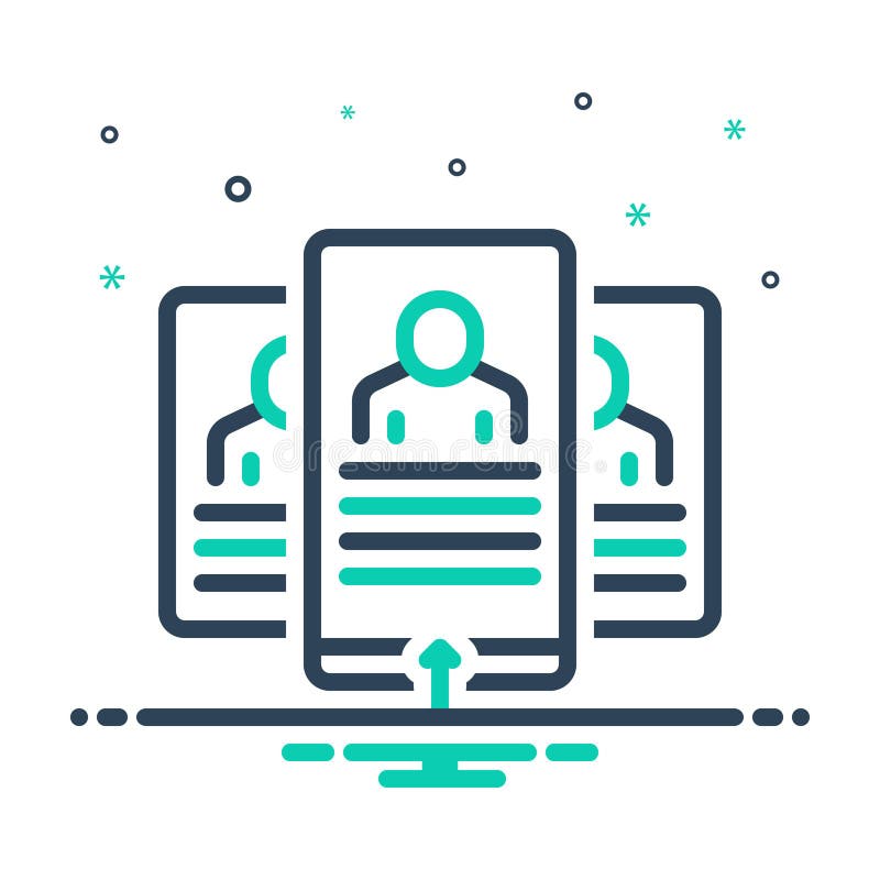 Mix Icon for Selection, Picking and Option Stock Vector - Illustration ...