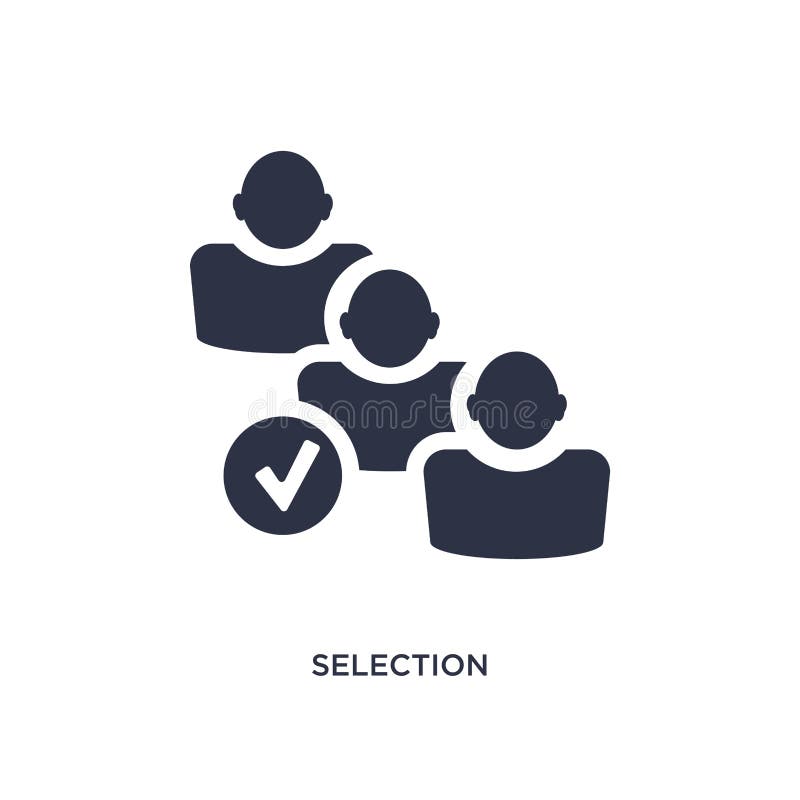 Selection Icon on White Background. Simple Element Illustration from ...
