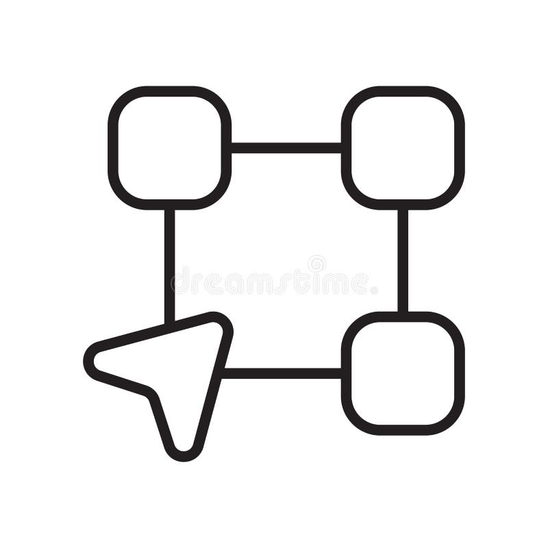 Selection Icon Vector Sign and Symbol Isolated on White Background ...