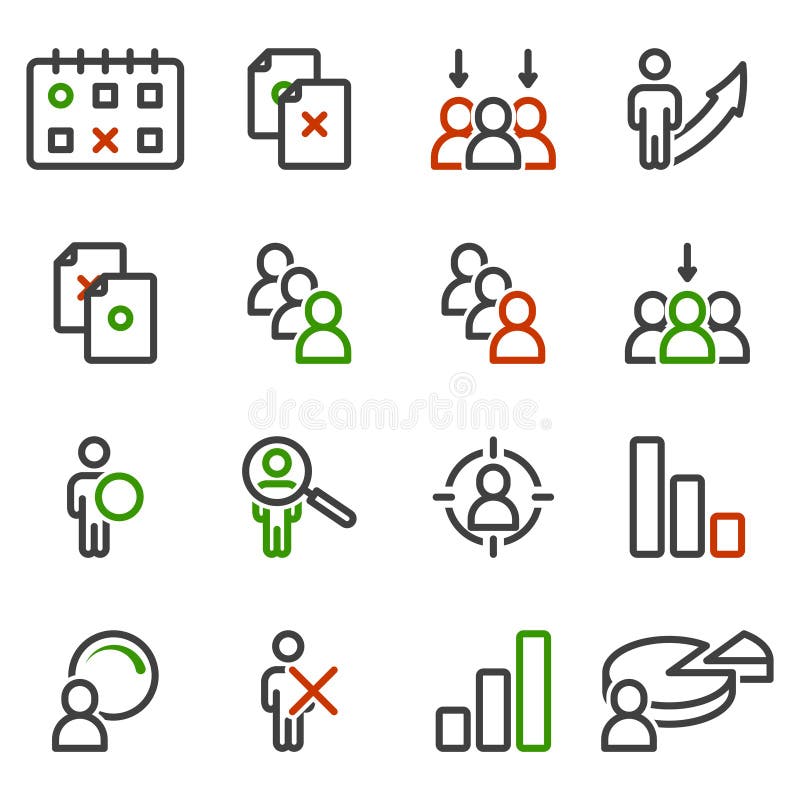 Selection Icons Set. Correct and Incorrect Choice of Document, Date ...