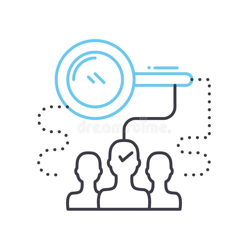 Selection Line Icon, Outline Symbol, Vector Illustration, Concept Sign ...