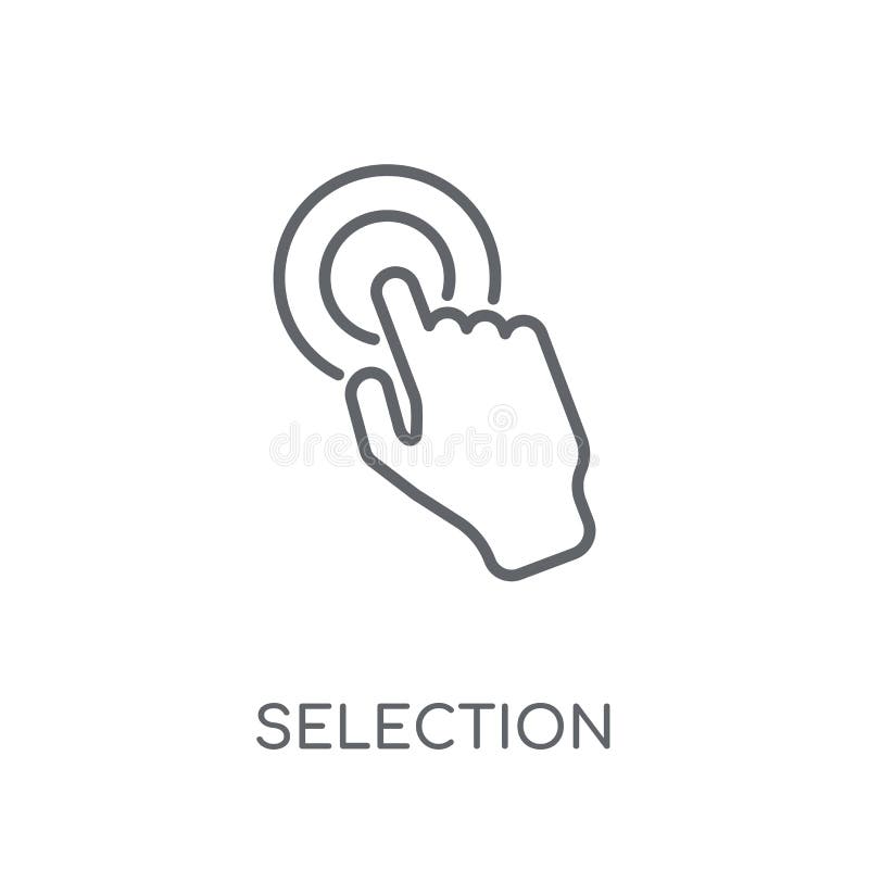 Selection Icon. Trendy Selection Logo Concept on White Background from ...