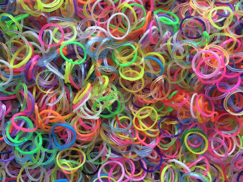 Selection of loom bands stock photo. Image of bands, ready - 44260616
