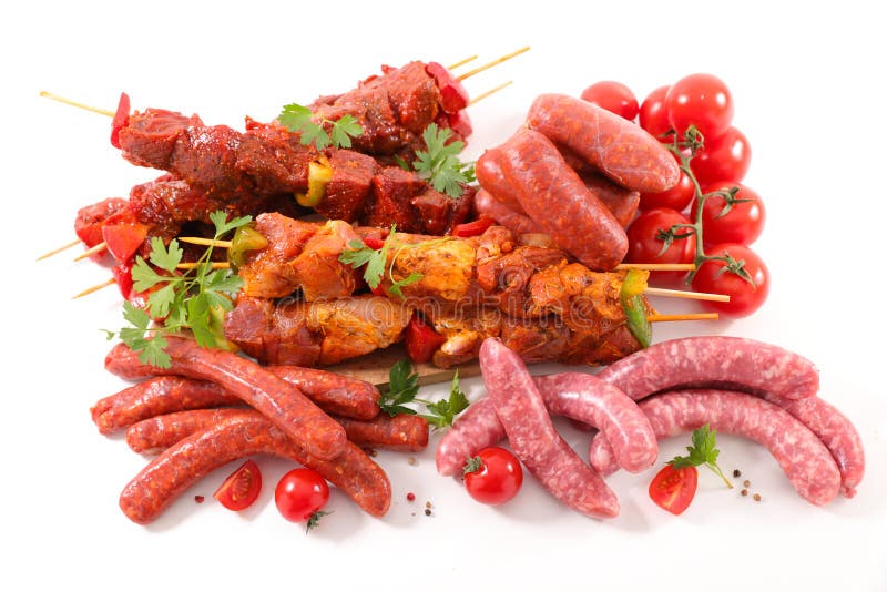 Selection of Meat at a Butcher Shop Stock Image - Image of foodstuff ...