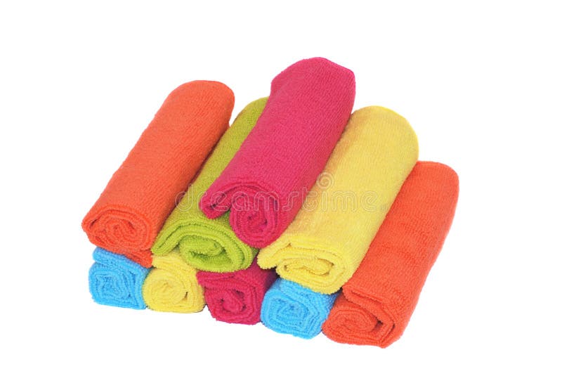 Microfiber napkins stock image. Image of color, fluffy - 30275983