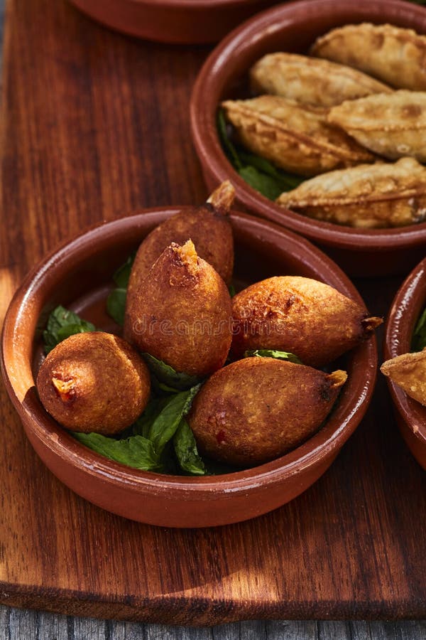 Middle Eastern Deep Fried Snacks Stock Photo - Image of pastry ...