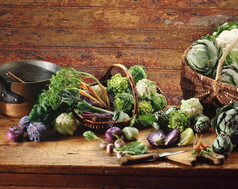 Selection of Mini Vegetables Stock Image - Image of artichoke, health ...