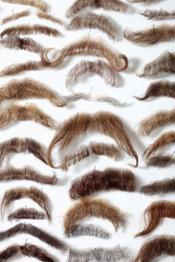Selection of Mustaches at the Theater Store Stock Photo - Image of ...