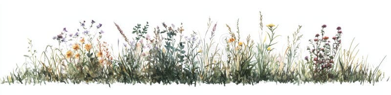 A Selection of Native Prairie Grasses, Such As Bluestem, Prairie ...