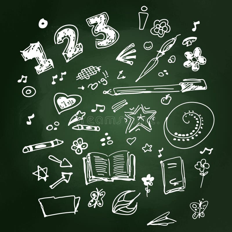 Selection of Old School Doodles Stock Vector - Illustration of element ...