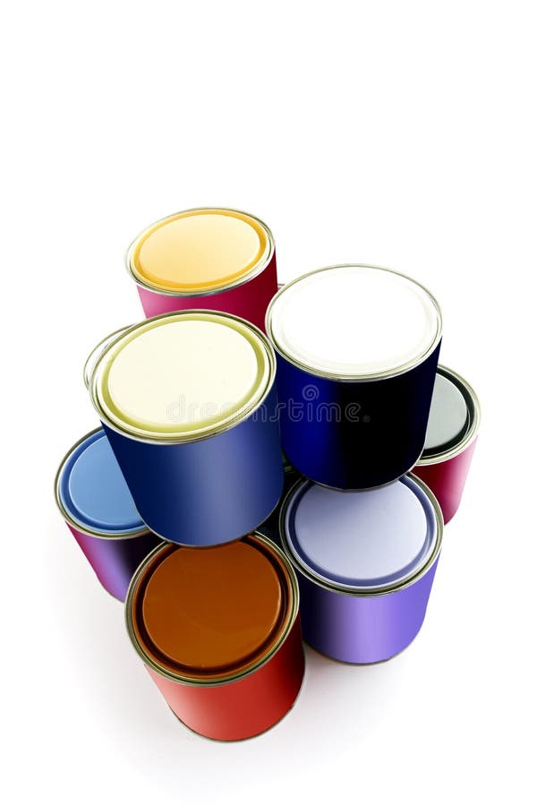 Paint Tins - Color stock photo. Image of pots, range - 24803592