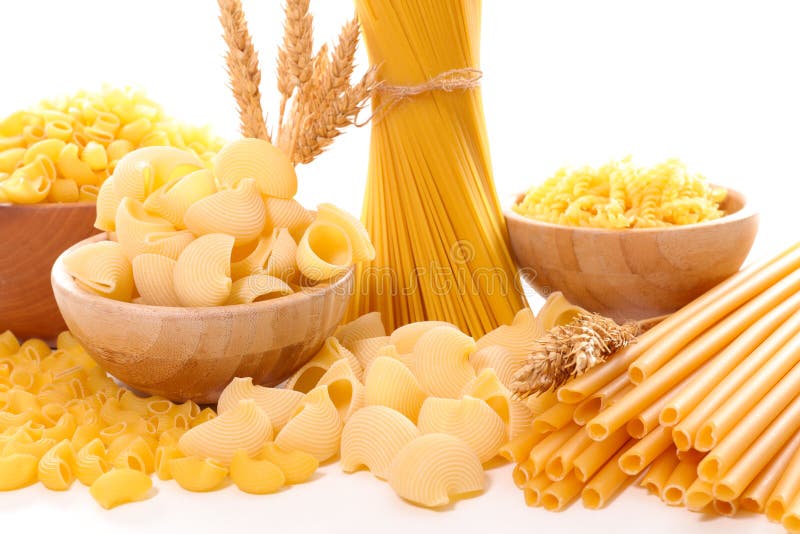 Selection of Pasta Varieties Stock Photo - Image of edible, fusilli ...