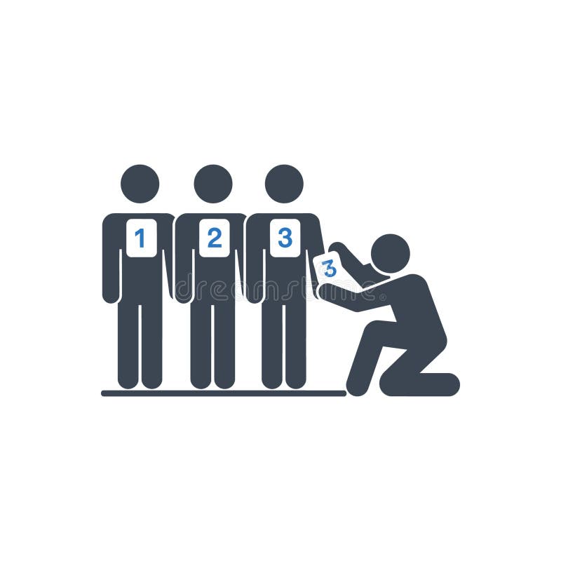 Selection Process Ranking Icon Stock Vector - Illustration of sign ...