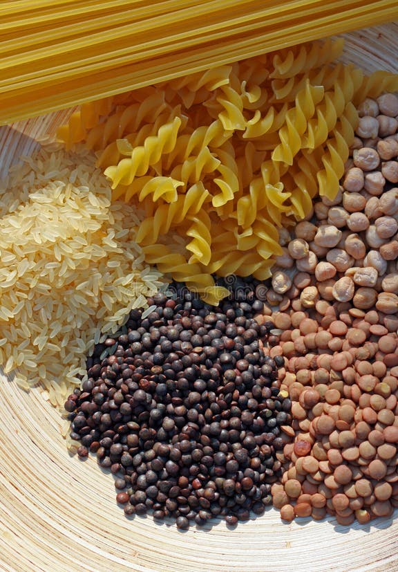 Selection of pulses stock image. Image of lentils, spaghetti - 6388181