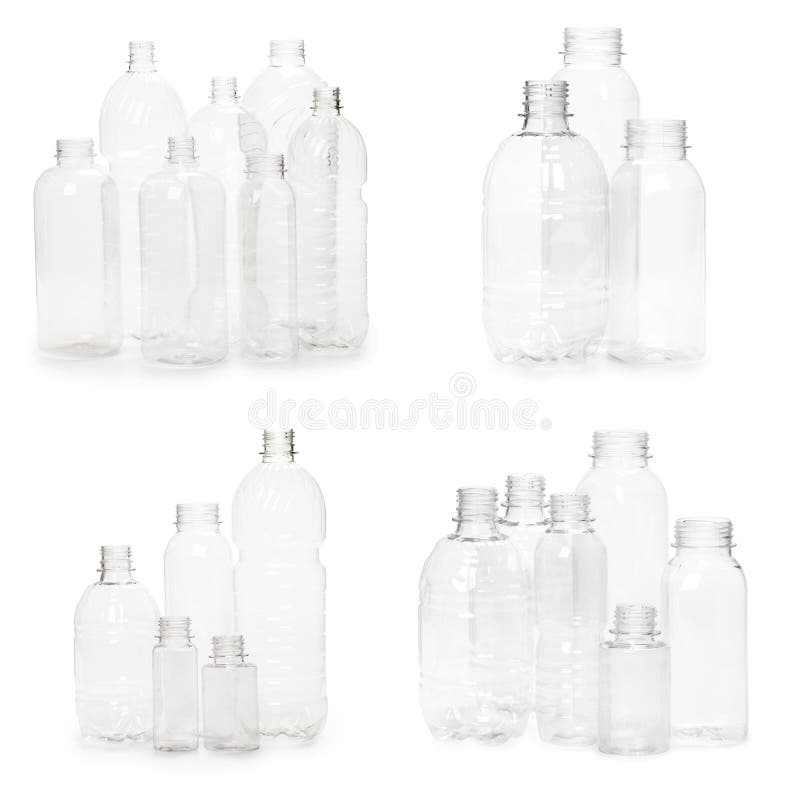 Selection of Quality Photo Collage of Many Different Empty Plastic ...
