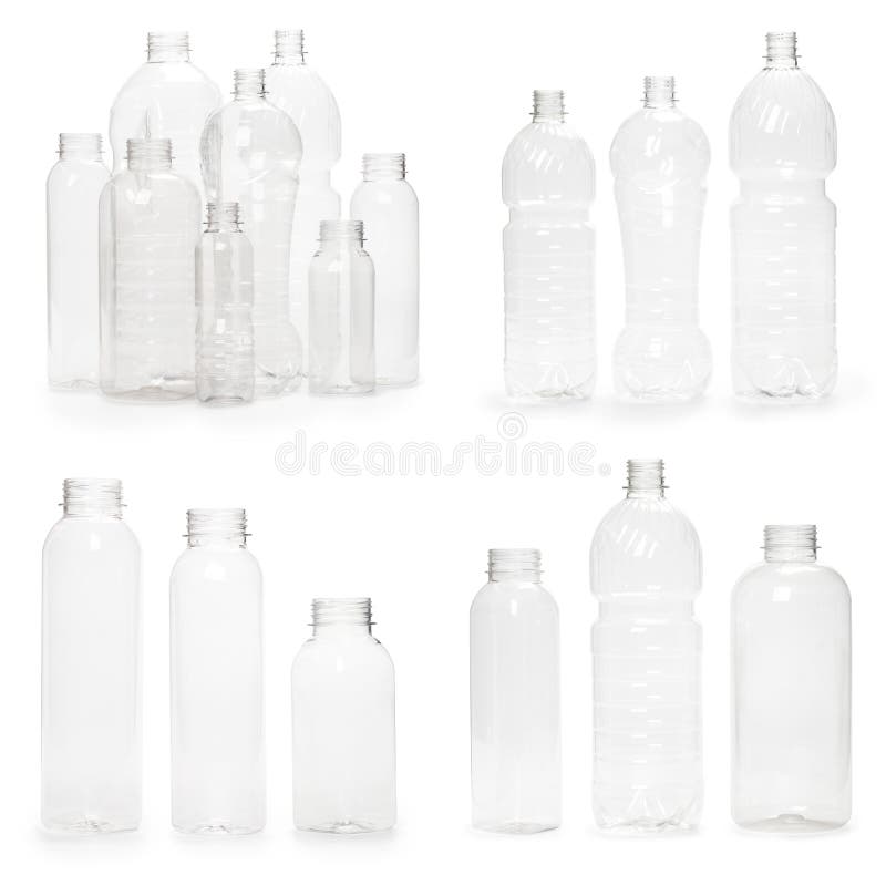Selection of Quality Photo Collage of Many Different Empty Plastic ...