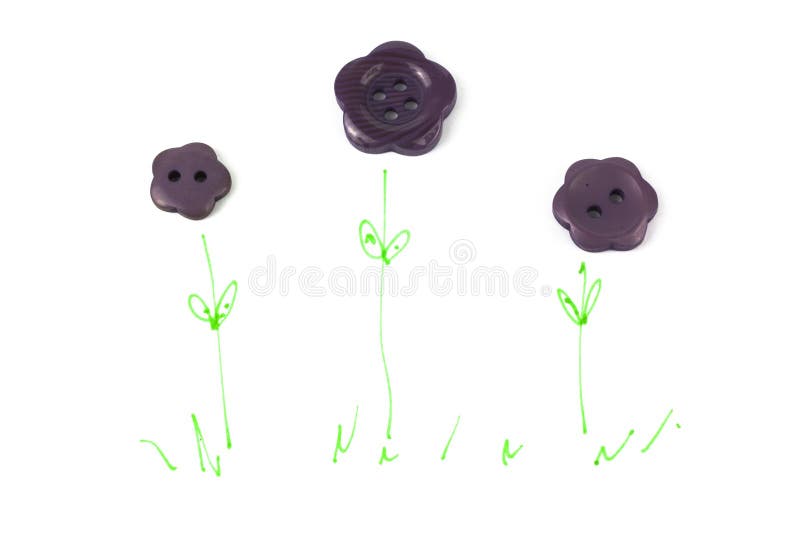 Selection Selection of Various Purple Buttons Stock Illustration ...