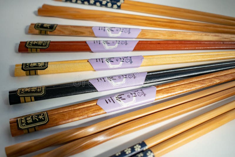 Selection of Shopsticks in a Fan Shape Stock Photo - Image of dinner ...