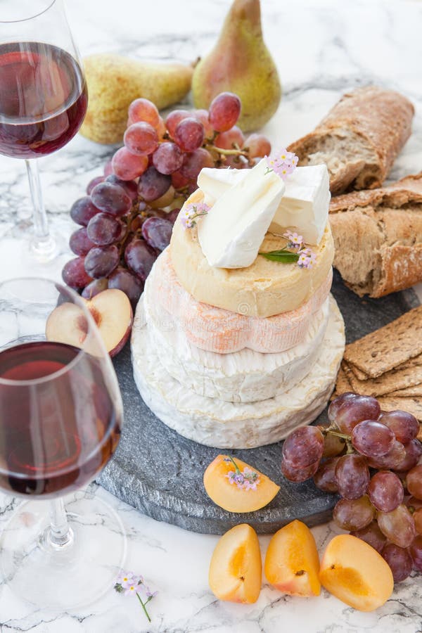 Selection of soft cheeses stock photo. Image of stack - 71032428