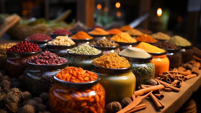 A Selection of Spices from the Spice Market, Spices Stock Image - Image ...