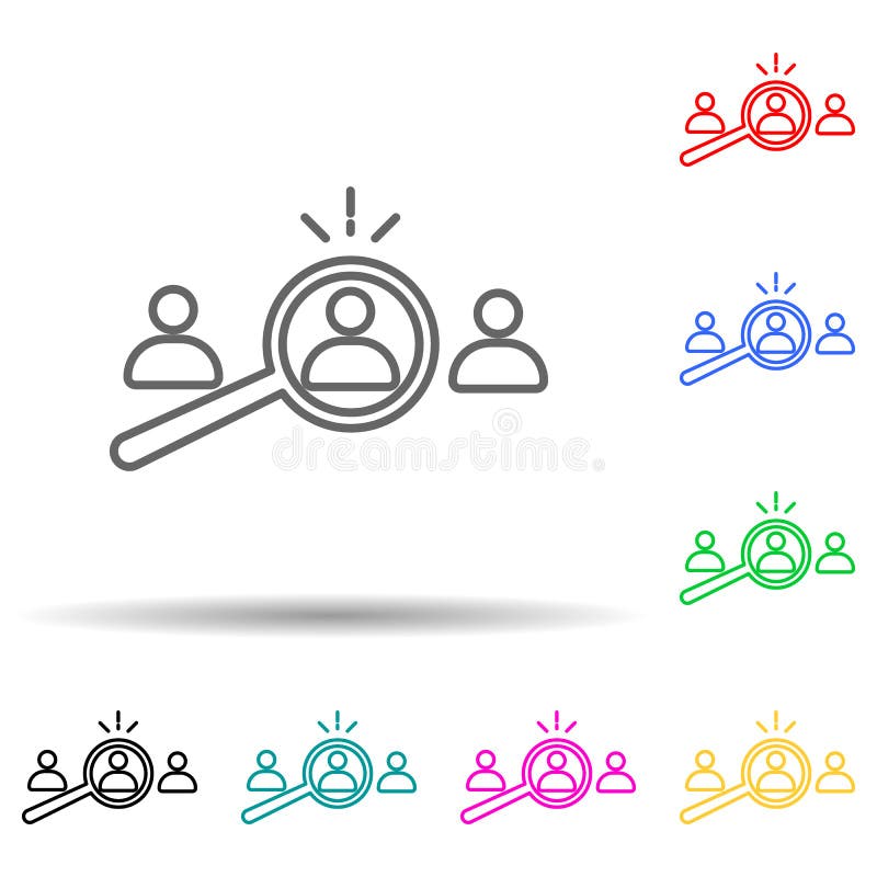 Selection of Suitable Candidate Icon. from Interview Set Stock ...