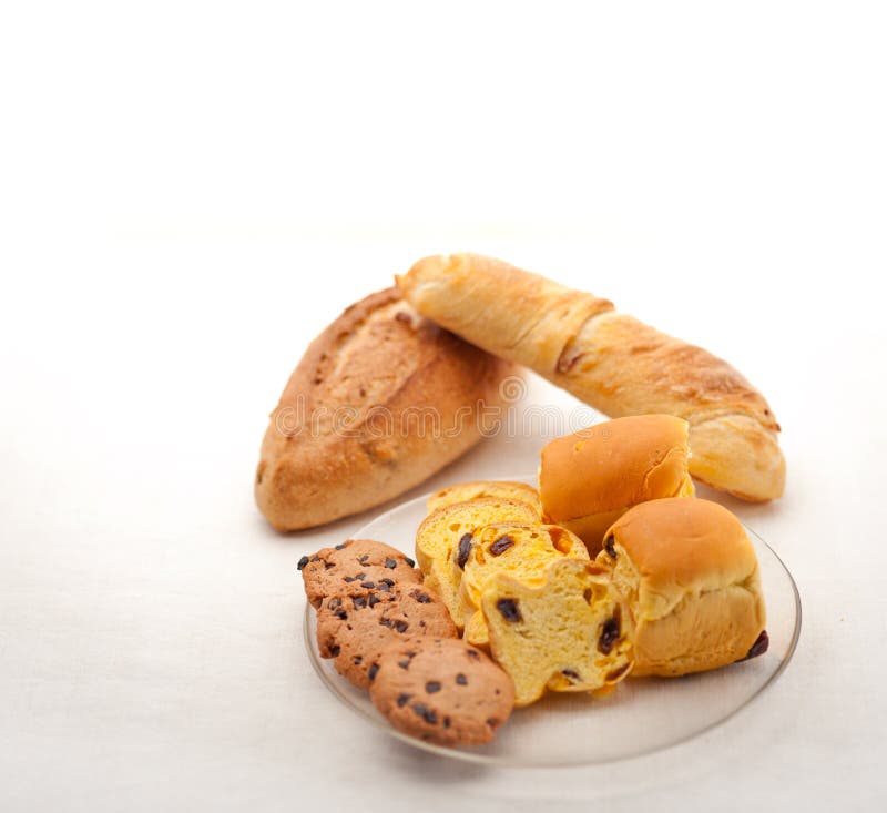Selection of Sweet Bread and Cookies Stock Image - Image of breakfast ...