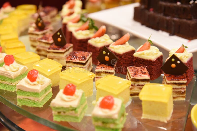 Sweet cakes. stock image. Image of brown, cooking, cherry - 167703561