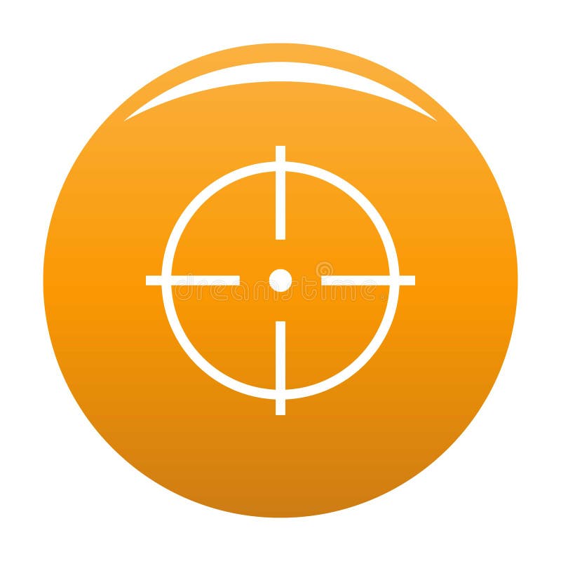 Selection of Target Icon Vector Orange Stock Vector - Illustration of ...