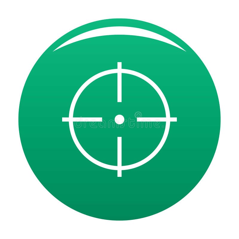 Selection of Target Icon Vector Green Stock Vector - Illustration of ...